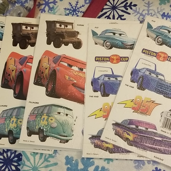 DisneyPixar | Other | Movie Cars Decals 4 Sets | Poshmark